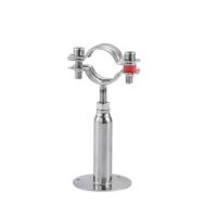 China Adjustable Silver Stainless Steel 304 Pipe Holder with Thread/Clamp/Weld Connection for sale