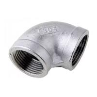 China 1/4''-4.0'' Equal Sanitary Stainless Steel 201 304 90 Degrees Elbow Female Pipe Fitting for sale