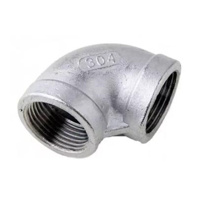 China 1/4''-4.0'' Equal Sanitary Stainless Steel 201 304 90 Degrees Elbow Female Pipe Fitting for sale