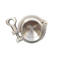 China Custom Round Head Code Sanitary 304/316L Stainless Steel 1.5 Tri Clamp Ferrule End Cap for sale