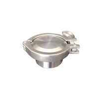 China Custom Round Head Code Sanitary 304/316L Stainless Steel 1.5 Tri Clamp Ferrule End Cap for sale