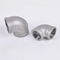 China 1/4''-4.0'' Equal Sanitary Stainless Steel 201 304 90 Degrees Elbow Female Pipe Fitting for sale