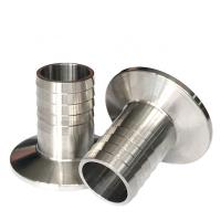 China Sanitary 304 316L Stainless Steel Tri Clamp Hose Ferrule Fitting with Round Head Code for sale