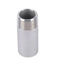 China Square Head Forged Stainless Steel 201/304 Male Single Pipe Plain End Long Half Nipple for sale