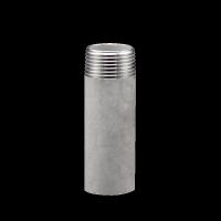 China Square Head Forged Stainless Steel 201/304 Male Single Pipe Plain End Long Half Nipple for sale