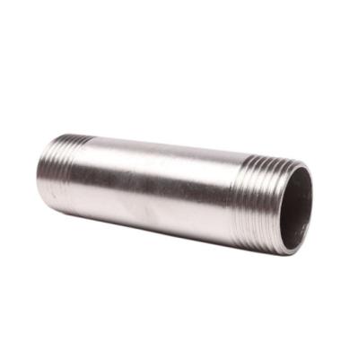 China 1/4''-4.0'' Stainless Steel Male Thread Pipe Nipple for Sanitary Double Pipe Fittings for sale