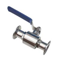 China Chemical Industry Sanitary Stainless Steel Tri Clamp Ferrule Ball Valve SS304L/SS316 for sale