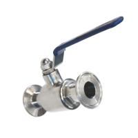 China Chemical Industry Sanitary Stainless Steel Tri Clamp Ferrule Ball Valve SS304L/SS316 for sale
