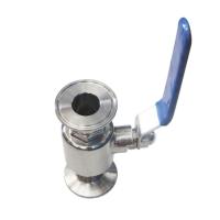 China Chemical Industry Sanitary Stainless Steel Tri Clamp Ferrule Ball Valve SS304L/SS316 for sale