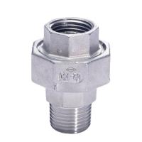 China Silver 201 304 316 Union Flat Female to Male NPT BSPP BSPT Stainless Steel Connection for sale