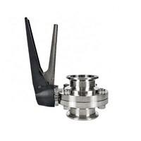 China Attractive SS304/SS316 Type Black Trigger Handle Butterfly Valve for DN20-200 Port Size for sale