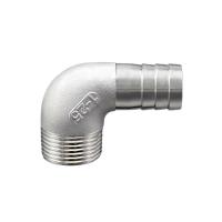 China Casting Stainless Steel 201 304 WZ 90 degree Outside Screw and Hose Elbow for sale