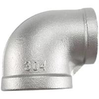China Stainless Steel 201 304 Female Thread 90 Degree Reducer Elbow Fittings NPT BSPT BSP DIN for sale