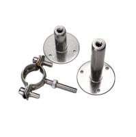 China Round Head Code Stainless Steel 201304 Welded/Adjustable Tube Length Pipe Supporter for sale
