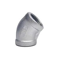 China ODM Supported WZ 201 304 316L Pipe Fittings NPT Bspt Threading 45 Degree Female Elbow for sale