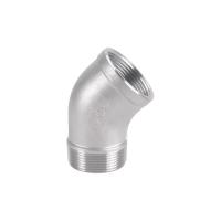 China ODM Supported WZ 201 304 316L Pipe Fittings NPT Bspt Threading 45 Degree Female Elbow for sale