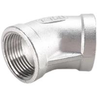 China ODM Supported WZ 201 304 316L Pipe Fittings NPT Bspt Threading 45 Degree Female Elbow for sale