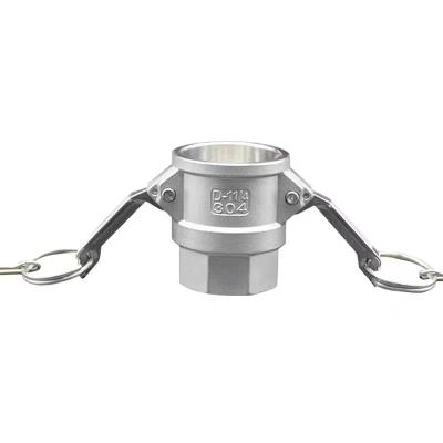 China Equal SS 304 316 Stainless steel Camlock Coupling of Type D quick connector NPT BSPT BSP for sale