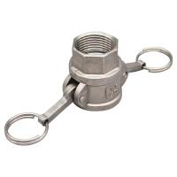 China Equal SS 304 316 Stainless steel Camlock Coupling of Type D quick connector NPT BSPT BSP for sale