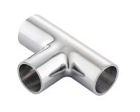China Custom Tee Tube Connector Stainless Steel 304 316 Tube Fittings Clamp Welding Equal for sale