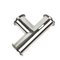 China Custom Tee Tube Connector Stainless Steel 304 316 Tube Fittings Clamp Welding Equal for sale