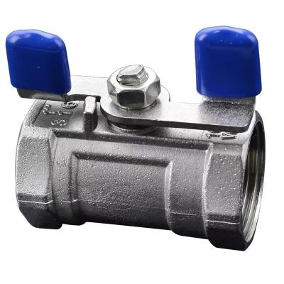 China 1/4''-4.0'' Stainless Steel 1PC Butterfly Handle Mini Ball Valve with Thread End NPT BSPT for sale