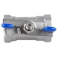 China 1/4''-4.0'' Stainless Steel 1PC Butterfly Handle Mini Ball Valve with Thread End NPT BSPT for sale