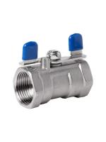China 1/4''-4.0'' Stainless Steel 1PC Butterfly Handle Mini Ball Valve with Thread End NPT BSPT for sale