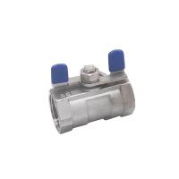 China 1/4''-4.0'' Stainless Steel 1PC Butterfly Handle Mini Ball Valve with Thread End NPT BSPT for sale