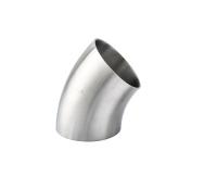 China Stainless Steel 304 316 Pipe Fitting SR LR 90 Degrees 45 Degrees Street Welding Tri Clamp Elbow for sale
