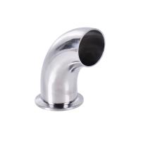 China Stainless Steel 304 316 Pipe Fitting SR LR 90 Degrees 45 Degrees Street Welding Tri Clamp Elbow for sale