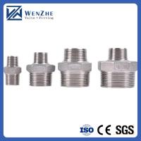 China 304/316L Stainless Steel BSP/NPT Male Thread Hexagonal Nipple for Water Media 1/4''-4.0 for sale