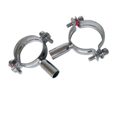 China 304 Stainless Steel Sanitary Pipe Support with Thread Connection Mirror Polished for sale