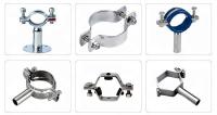 China 304 Stainless Steel Sanitary Pipe Support with Thread Connection Mirror Polished for sale