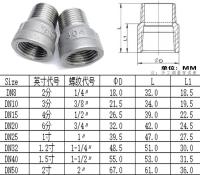 China RTS Stainless Steel 201 304 Casting Socket Equal Coupling with Banded Straight Design for sale