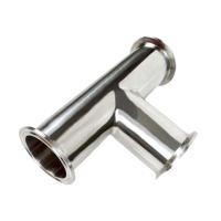 China Customized Sanitary Stainless Steel Tri Clamp Tee for Equal Connection in Bathroom for sale