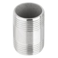 China 201 304 Stainless Steel Double Head External Thread Pipe Nipple for Customized Support for sale