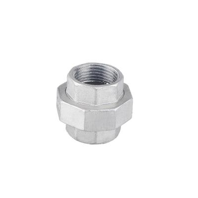 China 304 Stainless Steel Union Female Joint Pipe Transition Fittings for 0-10 BAR Pressure for sale