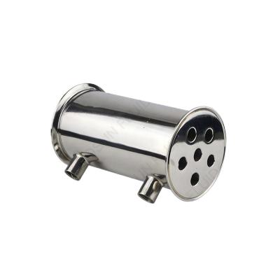 China Cylindrical Head Code Stainless Steel 304 316 Tri Clamp Dephlegmator Reflux Condenser for sale