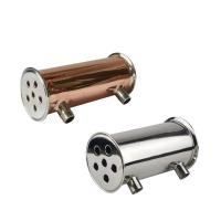 China Cylindrical Head Code Stainless Steel 304 316 Tri Clamp Dephlegmator Reflux Condenser for sale