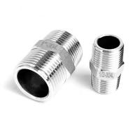 China 1/4''--4.0'' Stainless Steel 201 304 316 Short Hex Thread Nipple for Hydraulic Bsp Npt Plumbing for sale