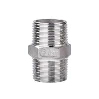 China 1/4''--4.0'' Stainless Steel 201 304 316 Short Hex Thread Nipple for Hydraulic Bsp Npt Plumbing for sale