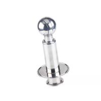 China Sanitary Rotary Double Clamped CIP Spray Cleaning Ball for Food Grade Golf Ball Wash for sale