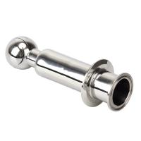 China Sanitary Rotary Double Clamped CIP Spray Cleaning Ball for Food Grade Golf Ball Wash for sale