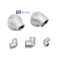 China 90 Degree Elbow Galvanized Malleable Iron/Stainless Steel 201 304 316 Pipe Fittings NPT BSPT BSPP for sale
