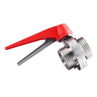 China WZ Stainless Steel 304 316 316L Threaded Butterfly Valve Equal 1/8