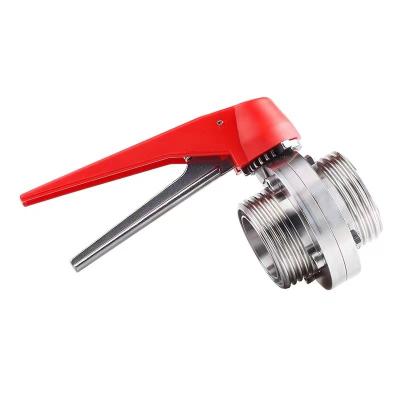 China WZ Stainless Steel 304 316 316L Threaded Butterfly Valve Equal 1/8