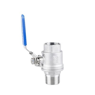 China High Temperature 2PC Stainless Steel Male and Female Float Ball Valve for Industrial for sale