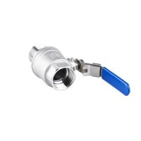 China High Temperature 2PC Stainless Steel Male and Female Float Ball Valve for Industrial for sale