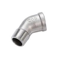 China Stainless Steel 304 316 90 Degree Threaded Elbow Pipe Fittings for Plumbing Supplies for sale